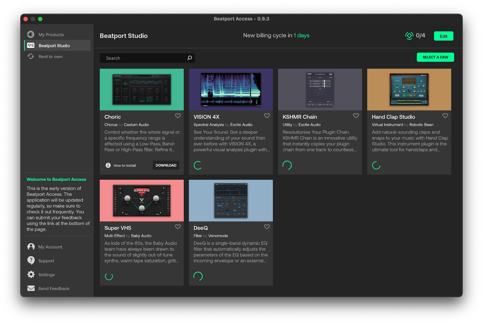How do I download and install the plugins I’ve selected as part of my Beatport Studio membership ...