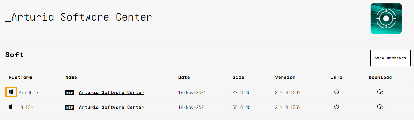 Windows: Arturia Software Center Installation & Product Activation ...